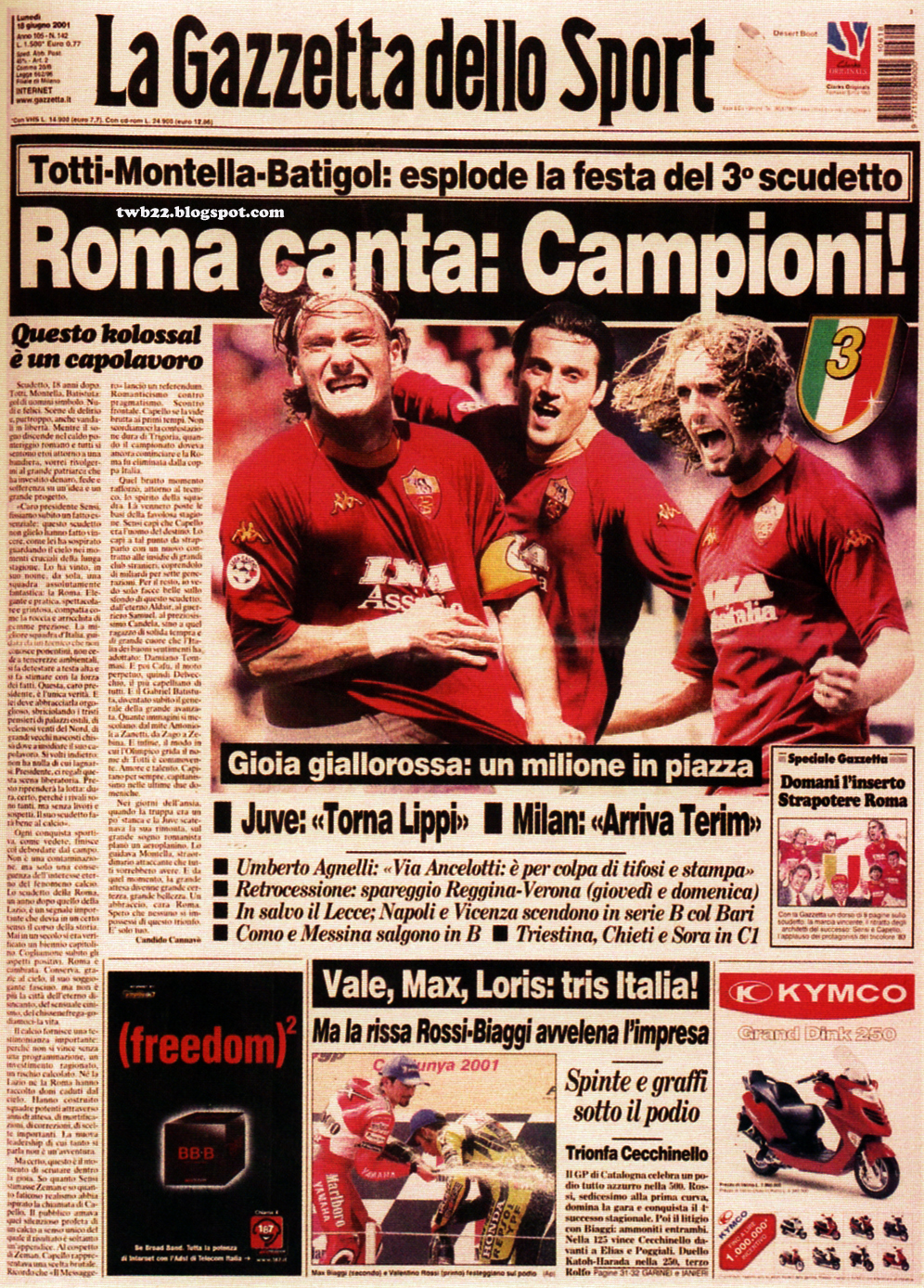 TWB22: Serie A 2000 2001 As Roma Parma Decisive Scudetto