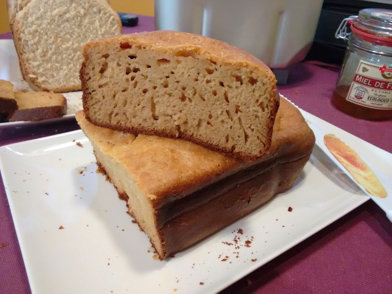 Pan y Bizcocho de miel en panificadora | BUENOS RATOS LOLA