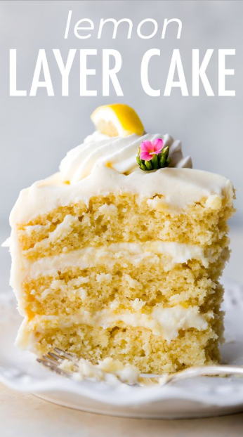Layer lemon layer cake - healthy dinner recipe
