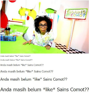 Sains Comot! | Sains Sekolah Rendah