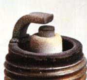 Tampilan Ujung Busi elektroda kondisi normal