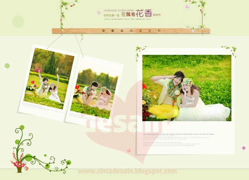 Gratis Download Template Album Kolase Floral Format PSD - Album Kolase ...