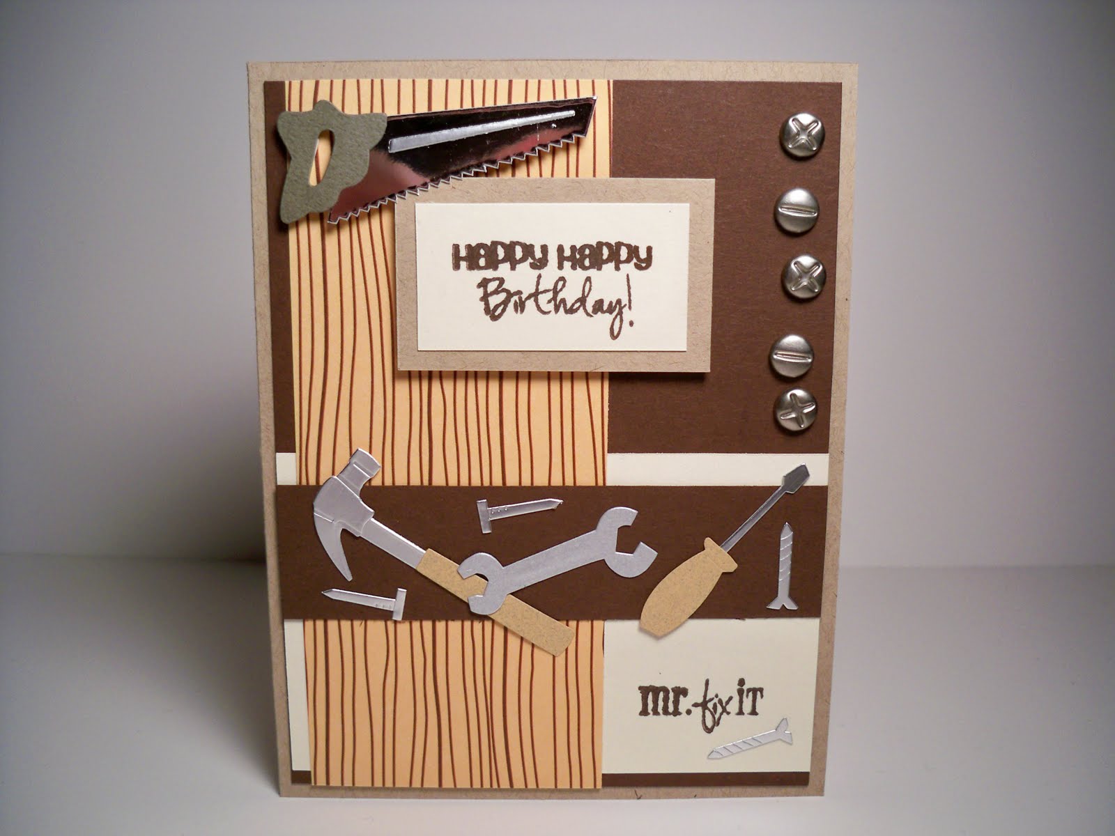Card Creations & More by C: Birthday Card - Mr Fix It
