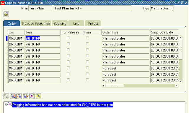 Oracle Advanced Supply Chain Planning Apps: Project Pegging in ASCP