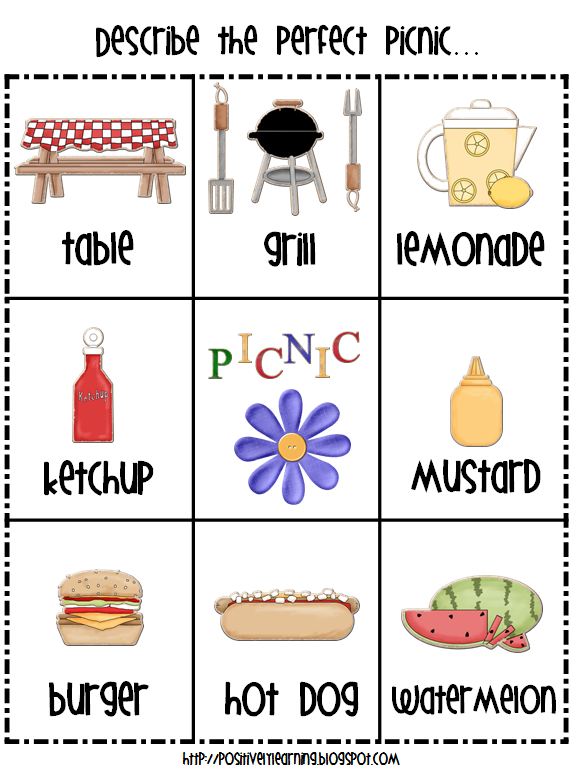 Classroom Freebies Too: Picture Perfect Picnic