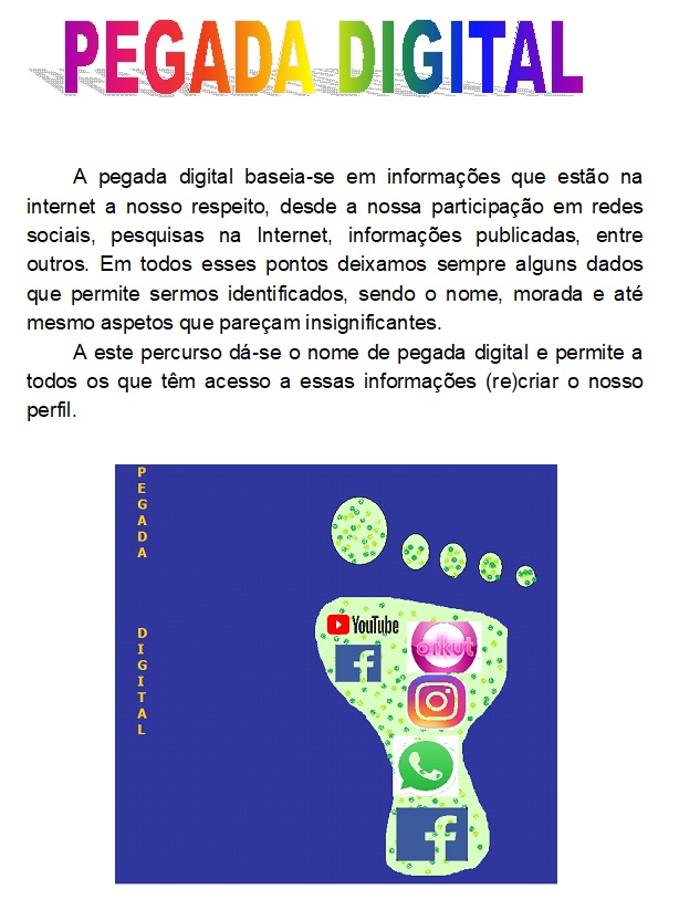 Tic a um clic: Conceito de pegada digital - 4º/ anos