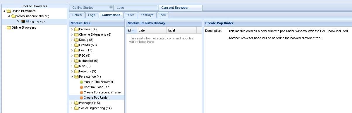 GUIDE LIBRARY: EXPLOIT XSS VULNERABILITIES USING BeEF