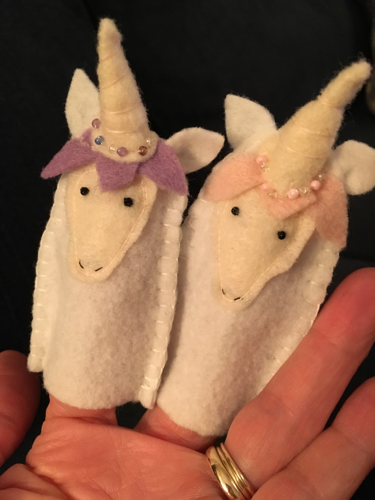 Once a Teacher, Always a Teacher: Unicorn Finger Puppets