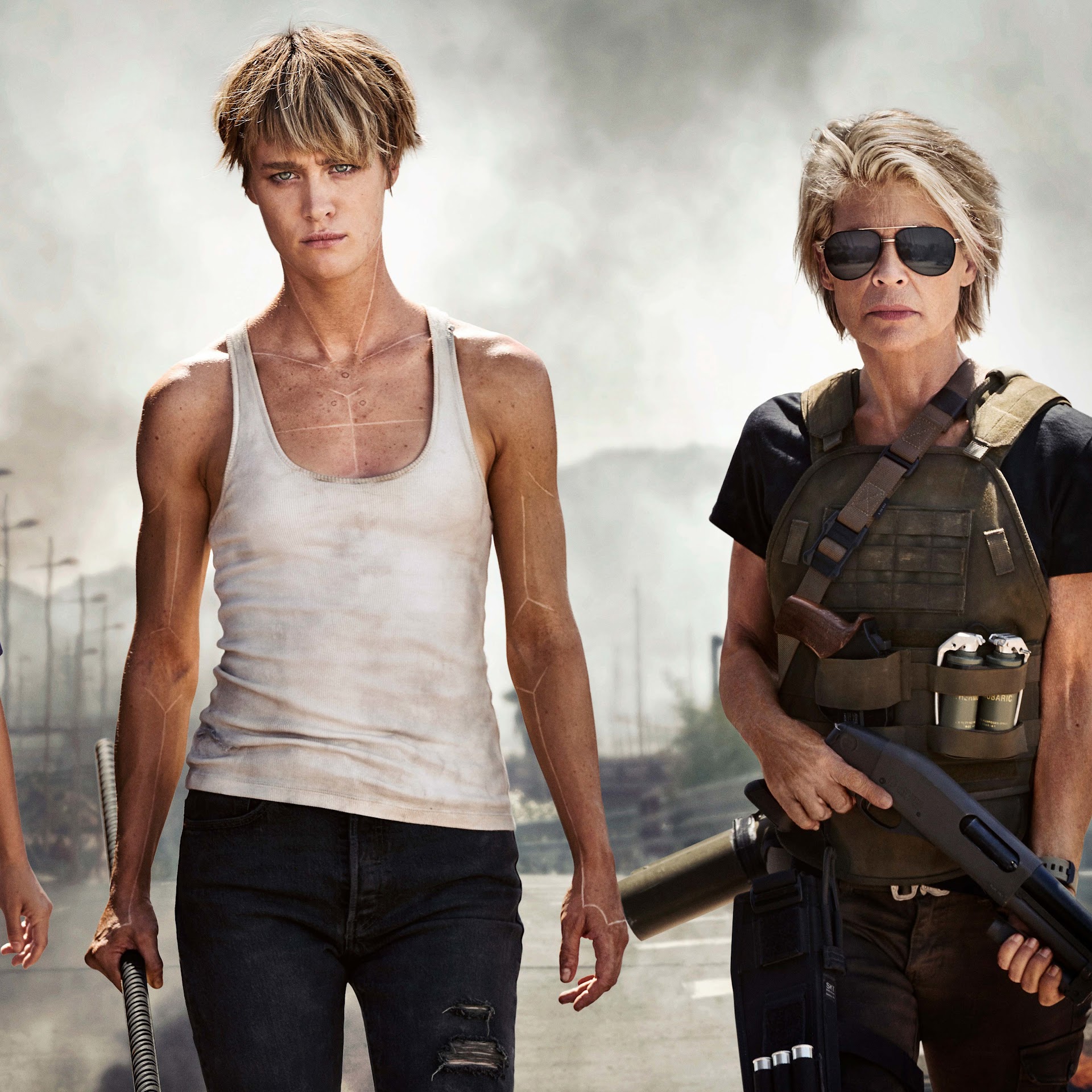 Terminator: Dark Fate, Cast, 8K, #7 Wallpaper PC Desktop