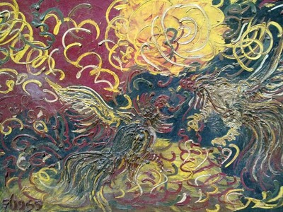 The work of painter Affandi (1907 - 1990) | Paintings Indonesia - Gallery