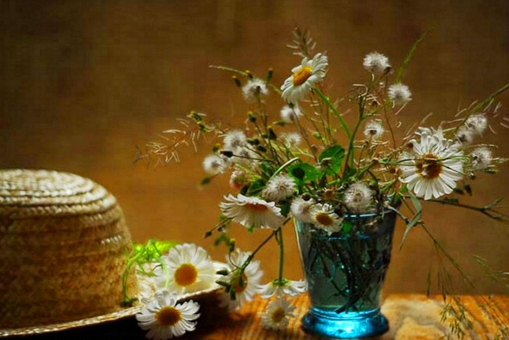 El arte es su máxima expresión : Bodegones con flores pintura hiperrealista