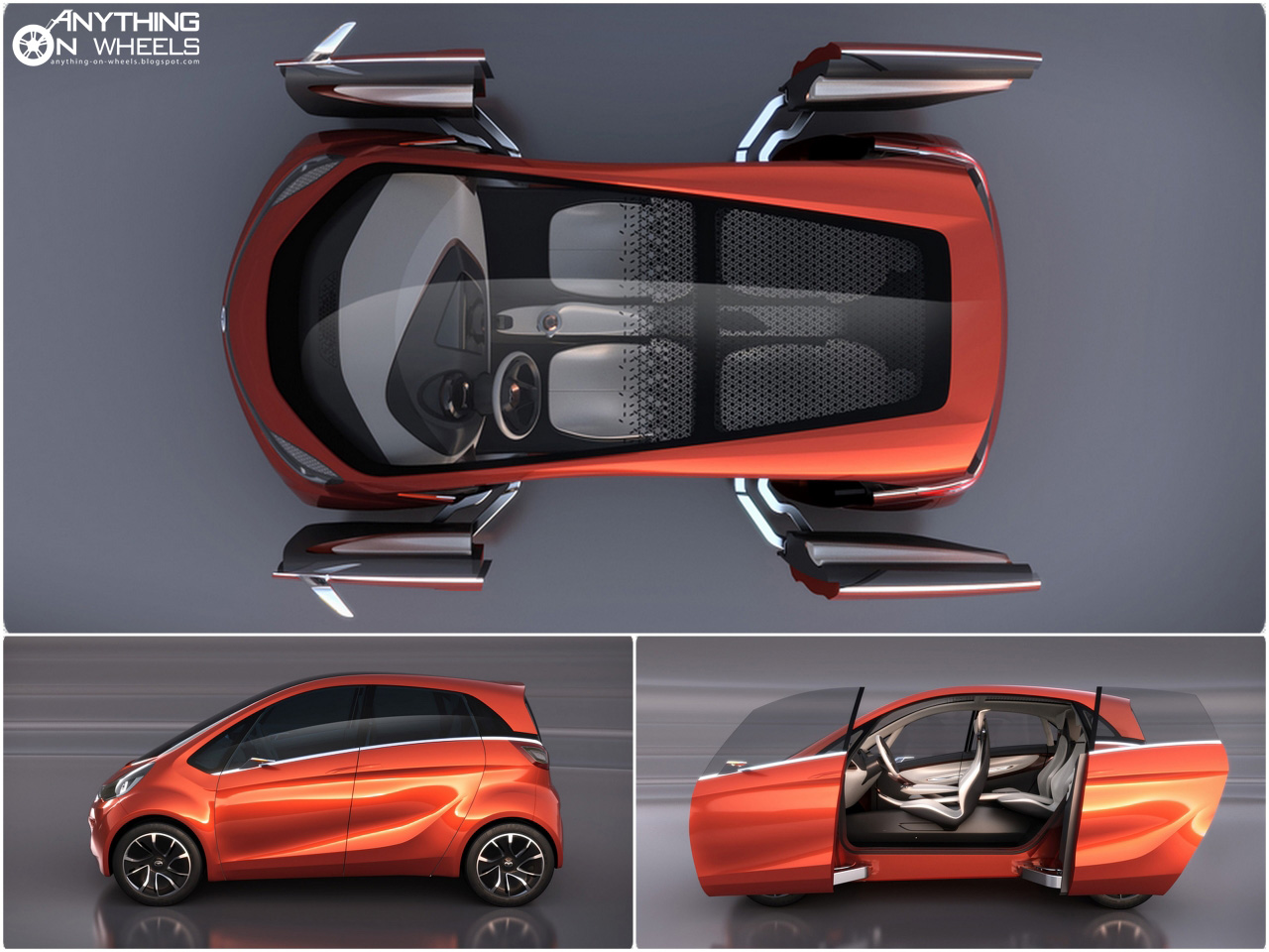 ANYTHING ON WHEELS: 2012 Geneva - Tata unveils stunning MegaPixel Concept