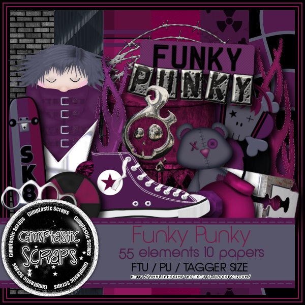 Amy & Leah's Gimptastic Tuts: New FTU kit - Funky Punky
