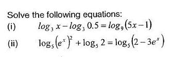 Q4. Challenging O Level Additional Maths (A Maths) Logarithms Log ...