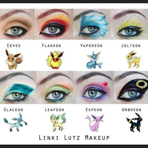 Pokemon Cosplay: Beautiful Pokemon Eyes Makeup Cosplay Tutorial
