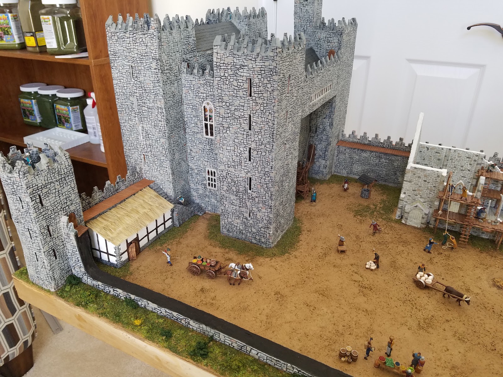 Medieval Castle Diorama Model