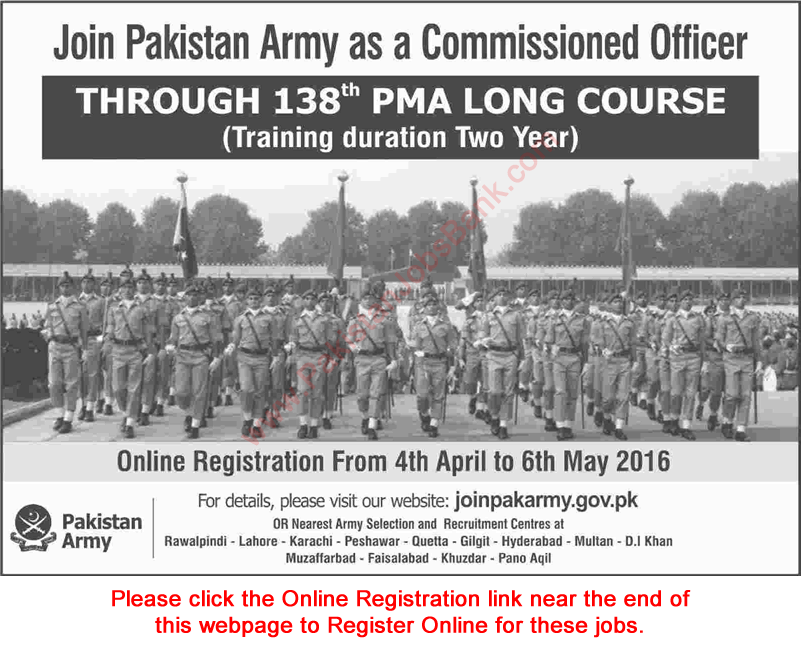 Join Pakistan Army Jobs in Pakistan