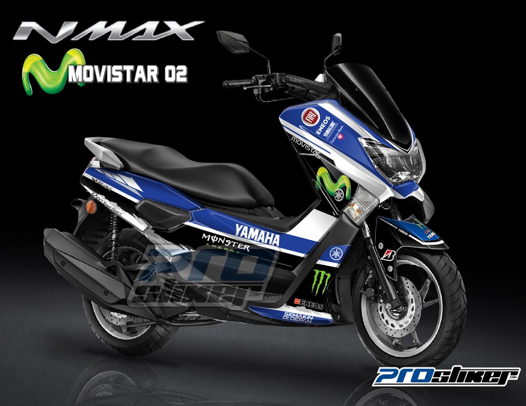 Striping Yamaha Nmax Modifikasi Full Body: Stiker Motor Nmax Desain ...