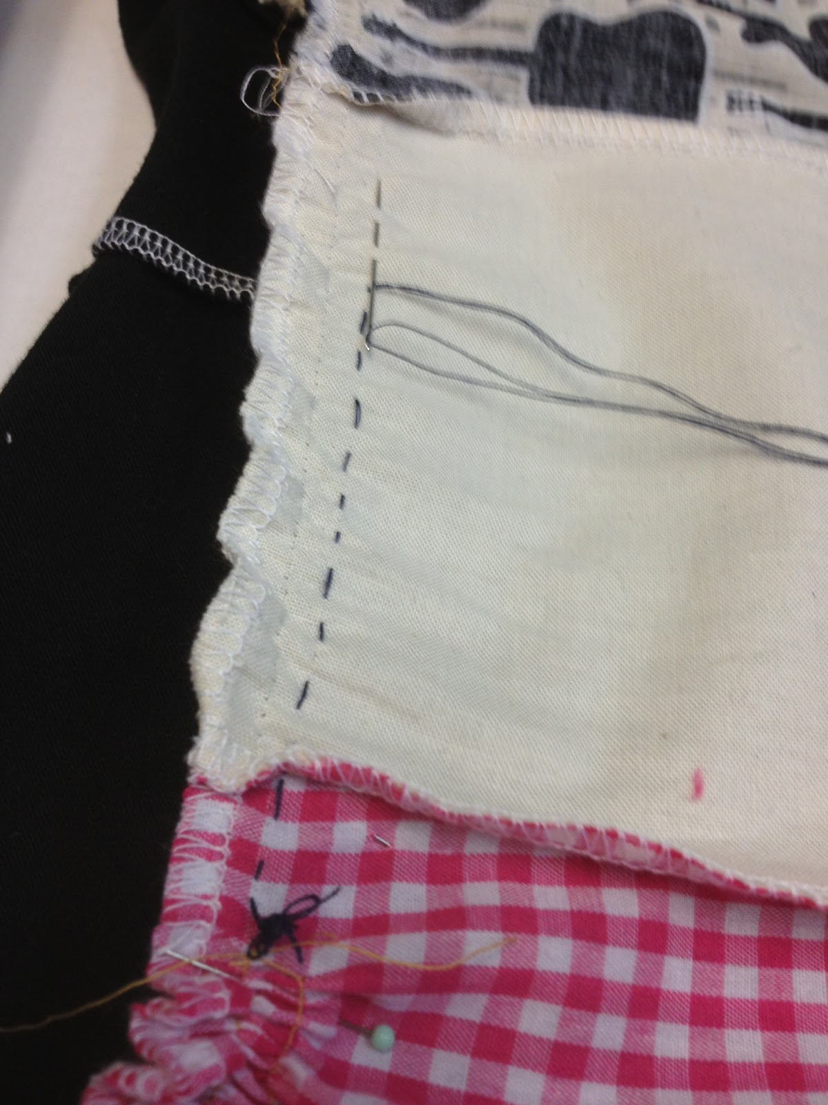 fresh juniper: Ruffle Repair 101 - Quick Fix For Broken Basting Threads