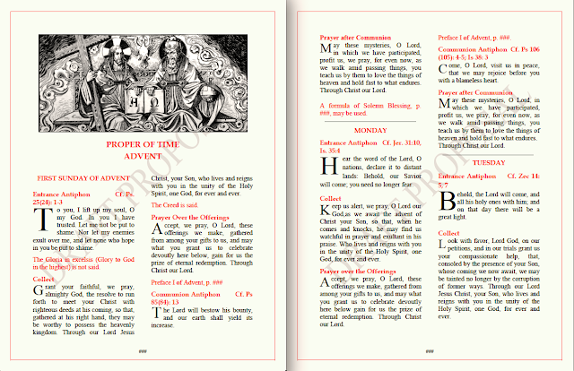 The Modern Roman Missal Traditionally Typeset and Laid Out ~ Liturgical ...