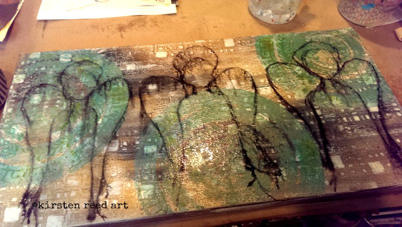 keystrokes & kaleidoscopes: Antiqued Angels with VerDay Paints ...