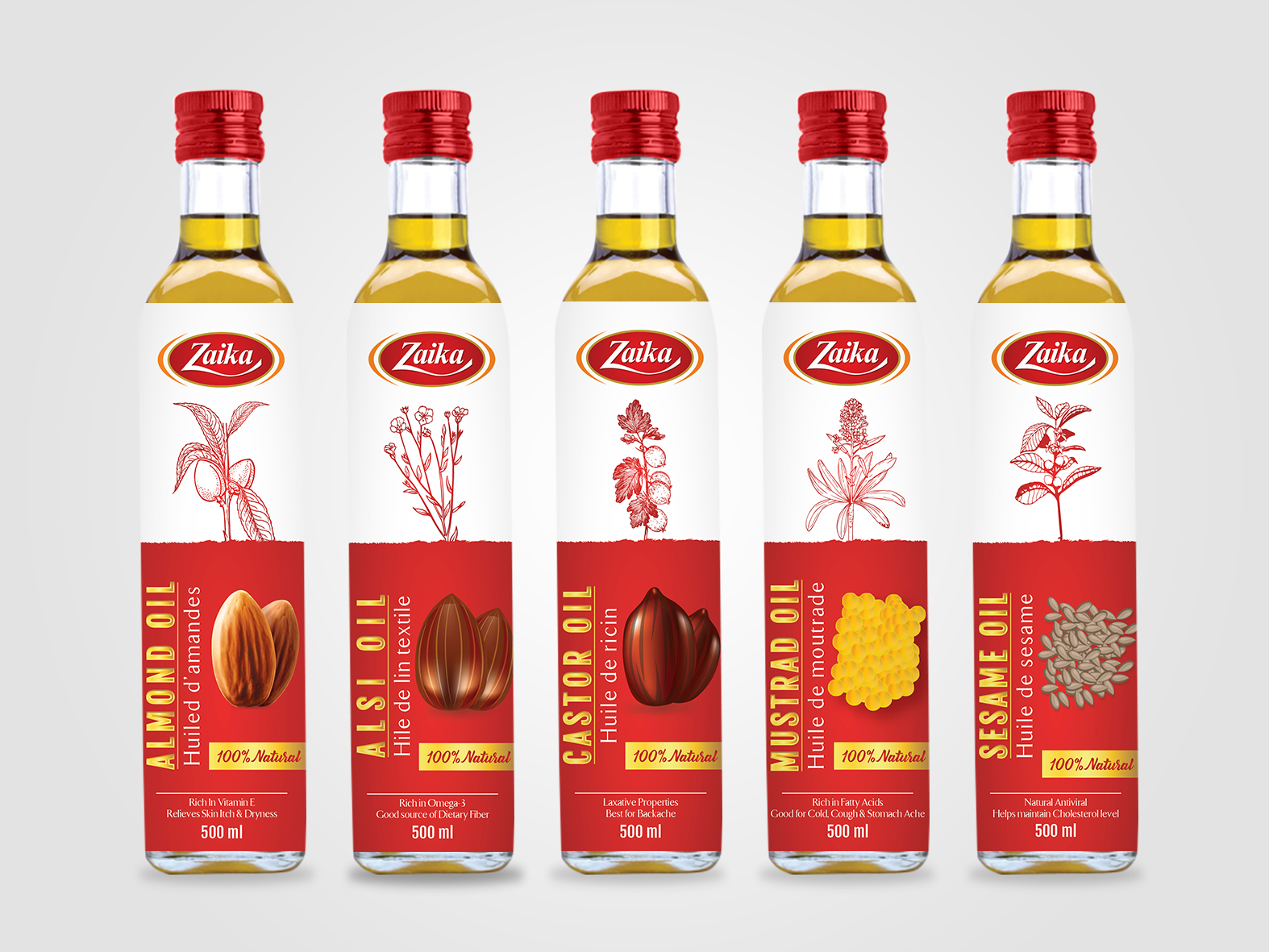 Zaiqa Oil Labels – Packaging Of The World