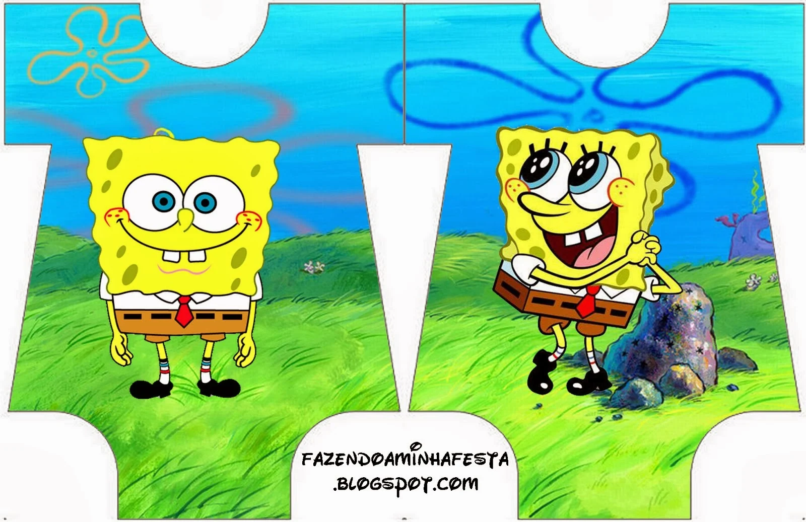 SpongeBob SquarePants: Free Printable Cards and Invitations. - Oh My ...