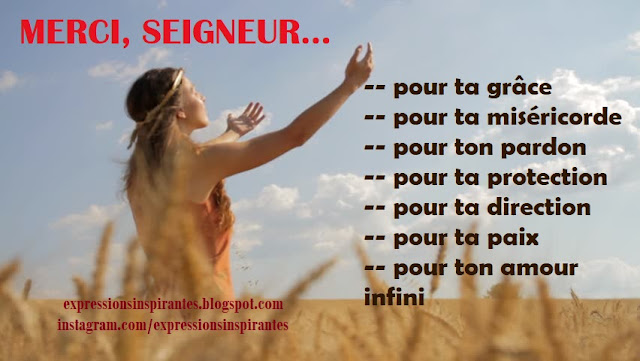 Expressions : MERCI, SEIGNEUR