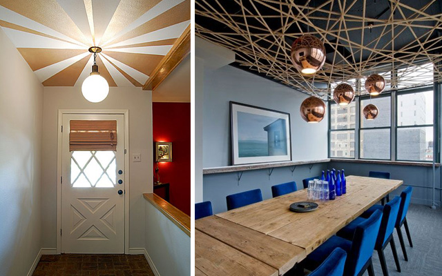 Marzua: Decorar casas con el foco en el techo