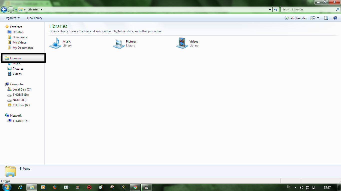 Cara Add Libraries di Windows Exploler - Thobib Lab