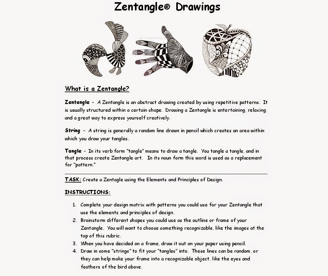 Mrs Chantzis' Art Blog: Grade 7: Zentangle Drawings