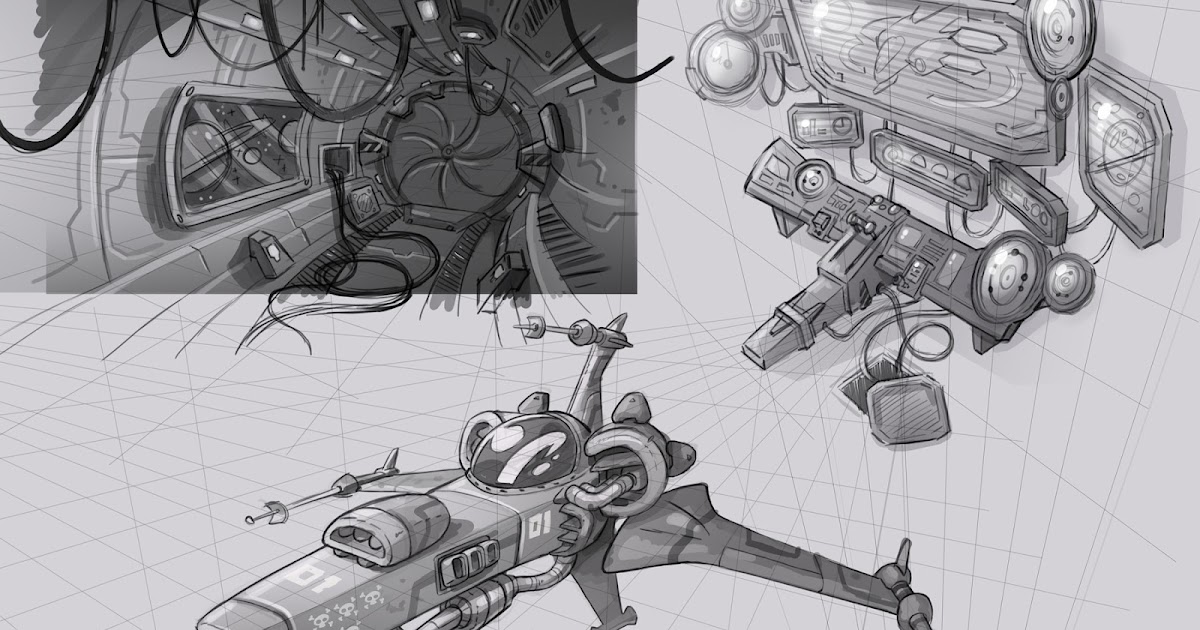 Learning drawing principles: sci fi