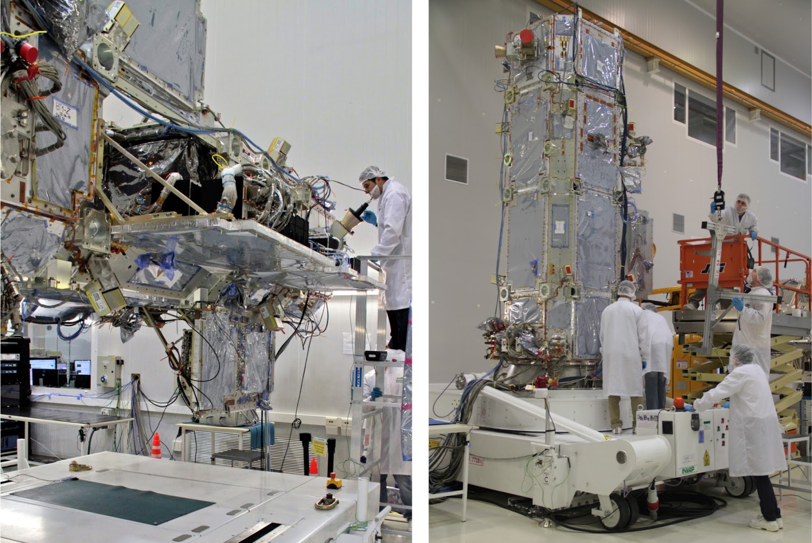 Argentina en el Espacio: Colocan las mantas térmicas al SAOCOM 1A