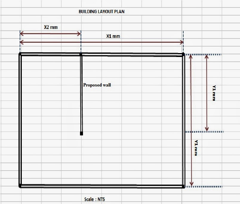 CONSTRUCTION MANAGER: Setting out for building wall construction.