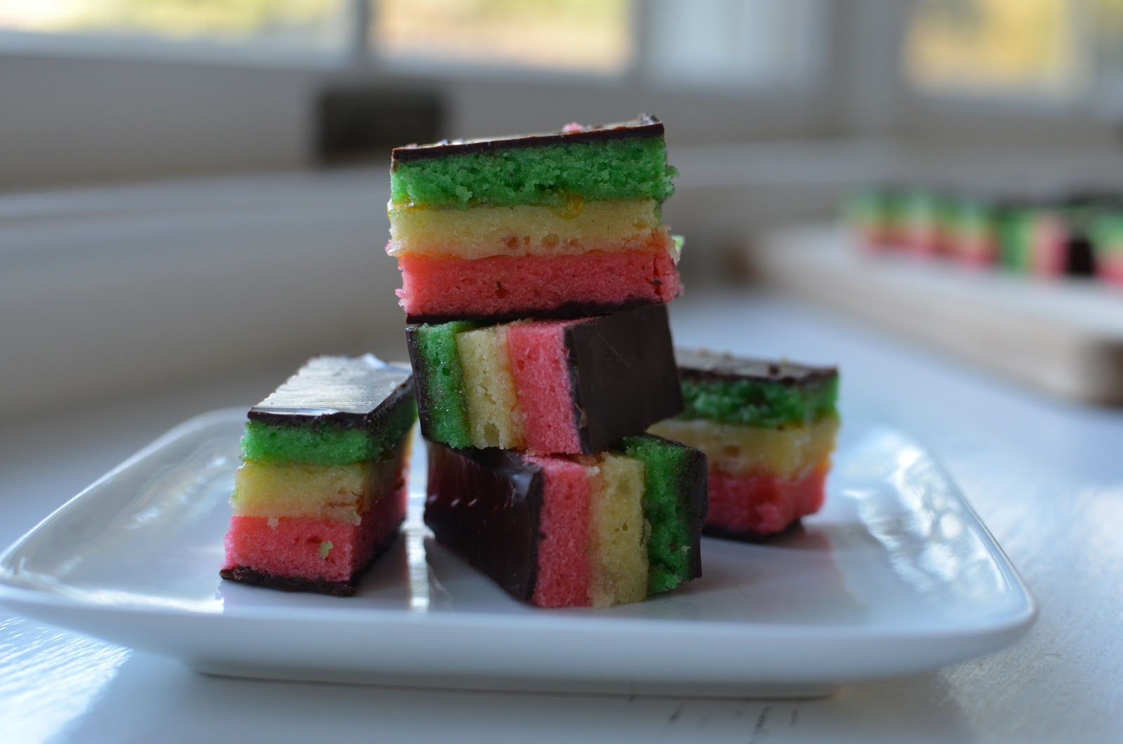 Playing with Flour: Tri-color cookies - the twelve hour project