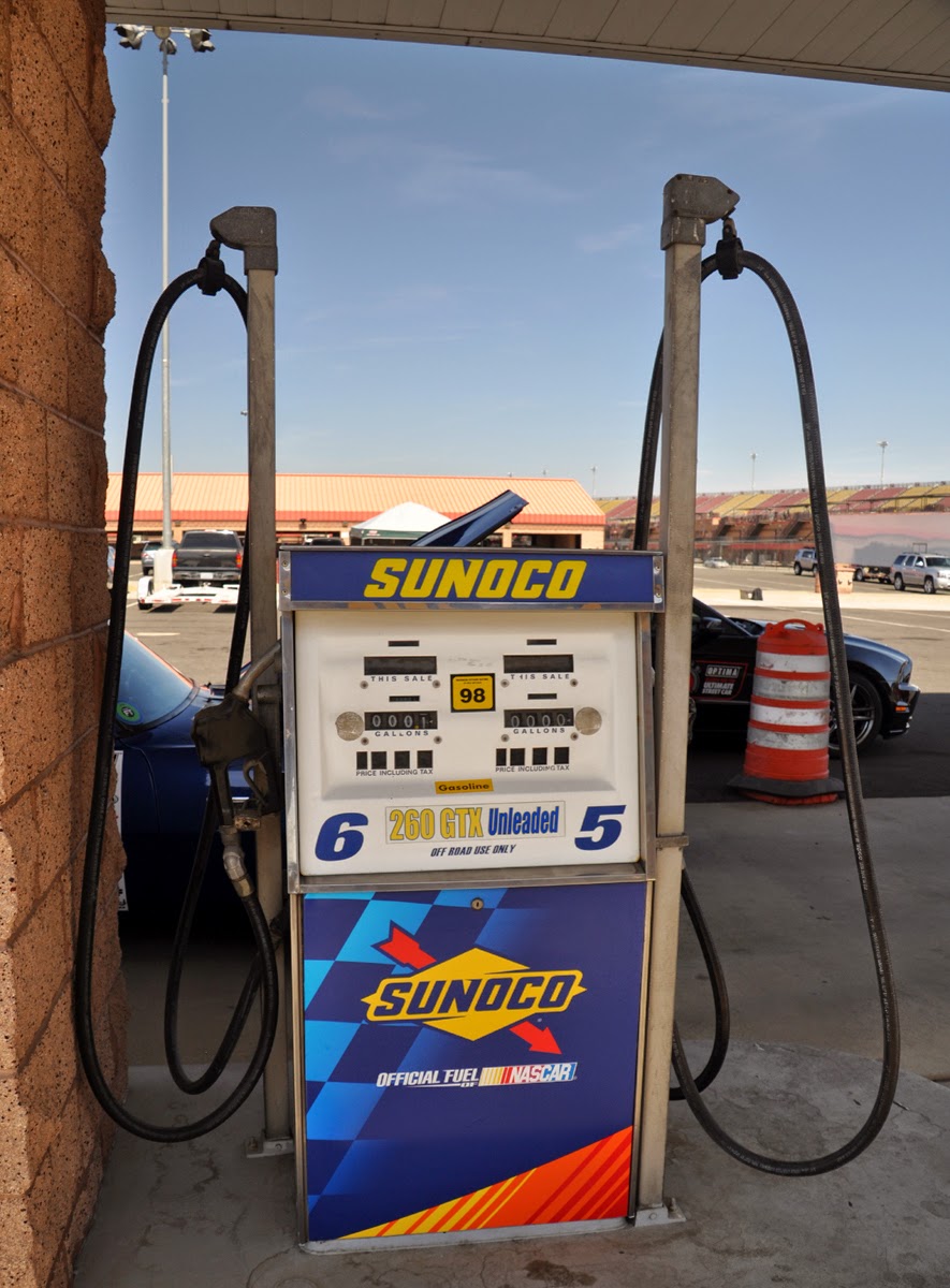 Just A Car Guy: oh wow, gas pumps with 98 unleaded and 112 leaded ...