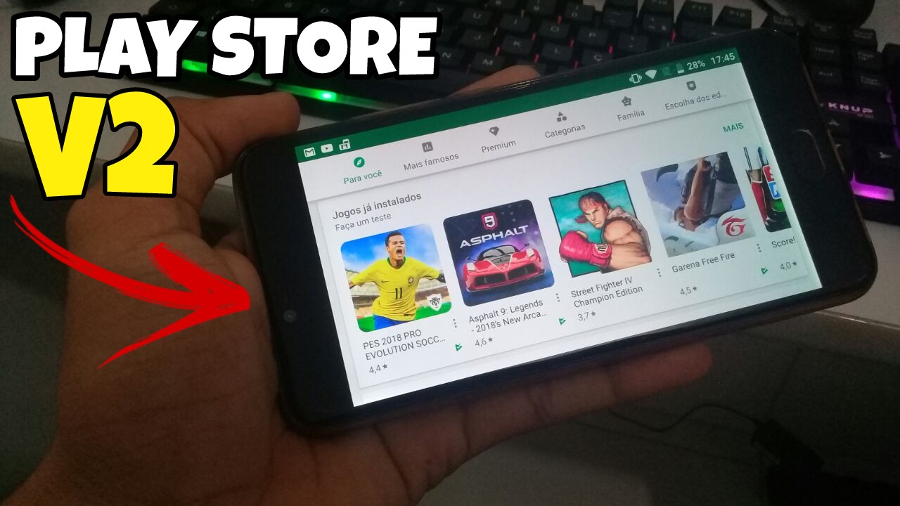 SAIU A NOVA VERSÃO DA PLAY STORE PRO COM ATUALIZAÇOES