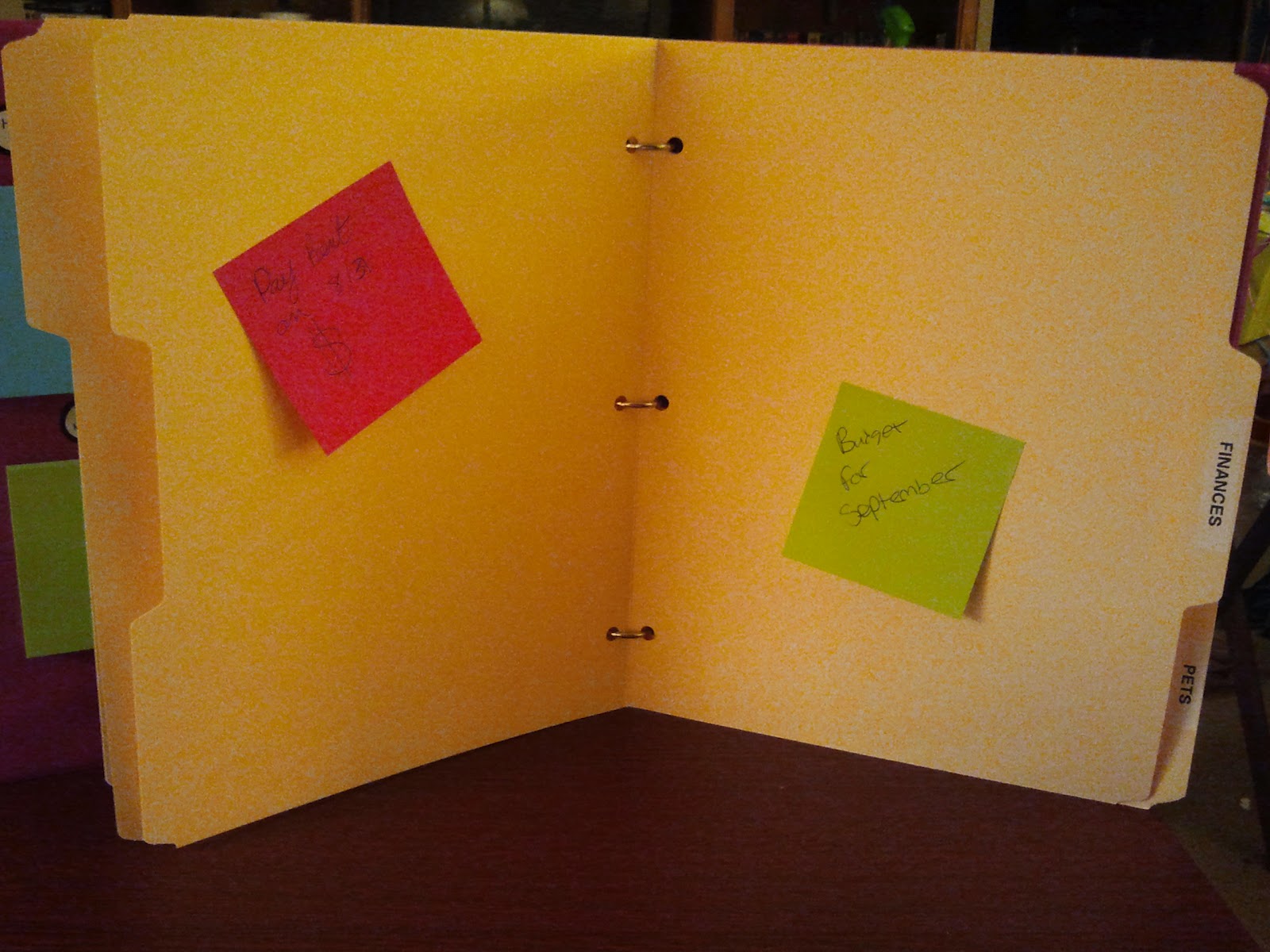 Homemade Home Life: Post-It Note Planner
