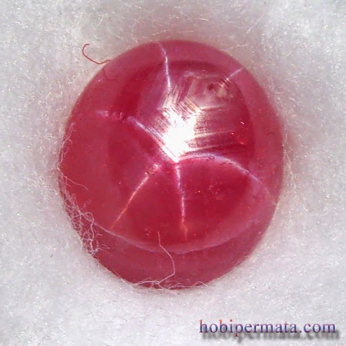 Batu Ruby Star Merah 005H -Jual Batu Permata Hobi Permata
