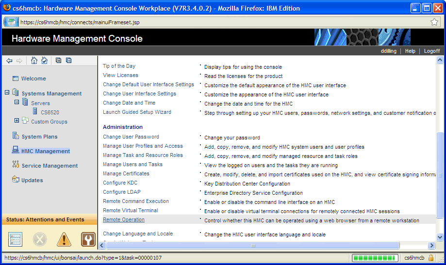 HMC Version 7 and later: How to Access the HMC GUI Remotely