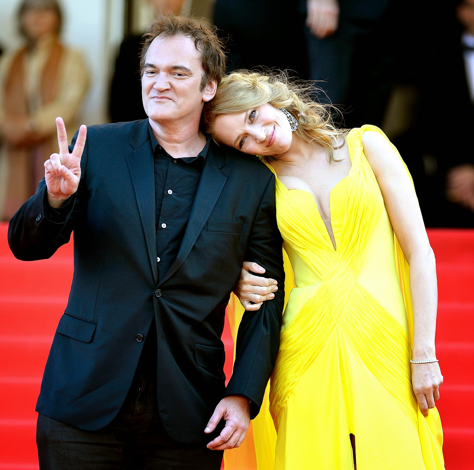 DRAGON: Uma Thurman and Quentin Tarantino / Pictures of the inseparable ...