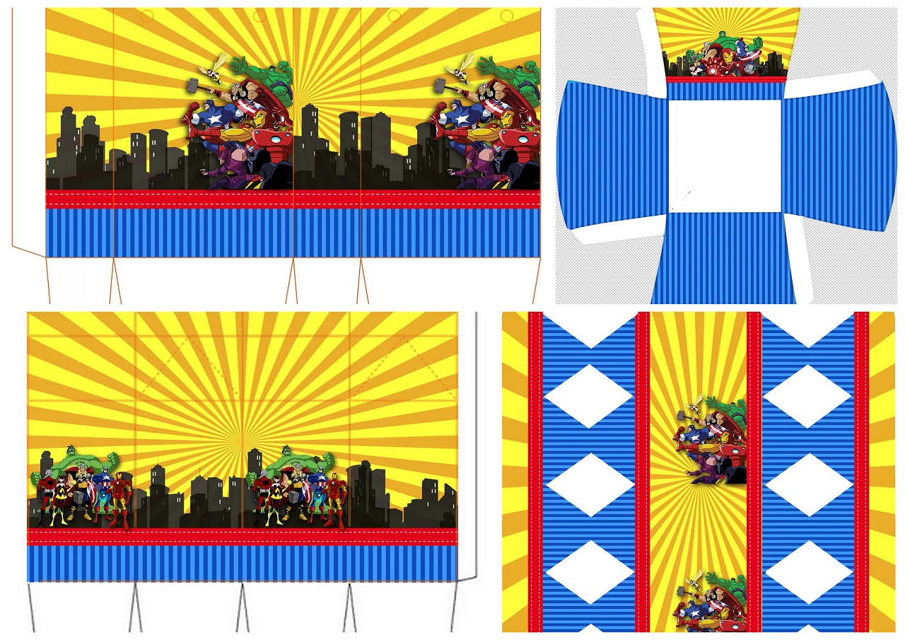 Avengers Comic Version: Free Printable Boxes. - Oh My Fiesta! for Geeks