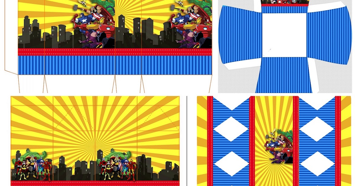 Avengers Comic Version: Free Printable Boxes. - Oh My Fiesta! for Geeks