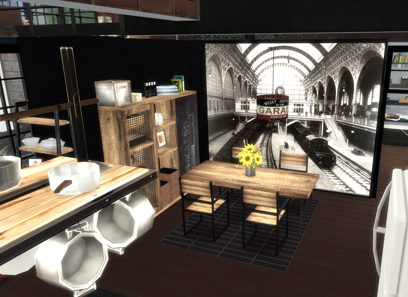 Sims 4 CC's - The Best: Industrial Style Loft by pqSim4