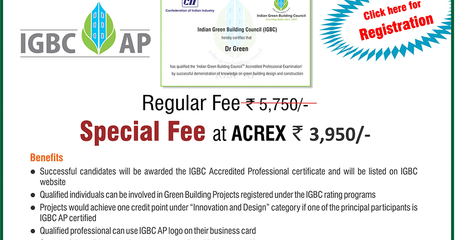 Online IGBC AP Examination at ACREX 2017
