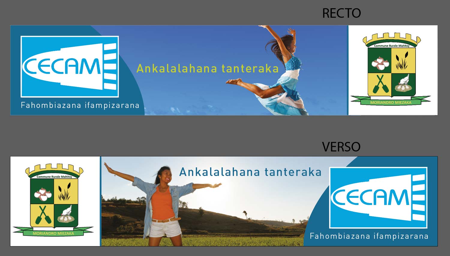 Cecam : visuels pour portique Tsiafahy et Mahitsy. | PK Designer ...