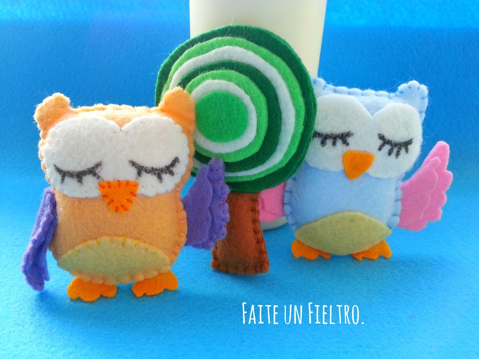 Faite un Fieltro: MOVIL COLGANTE BUHITOS Y PAJARITOS