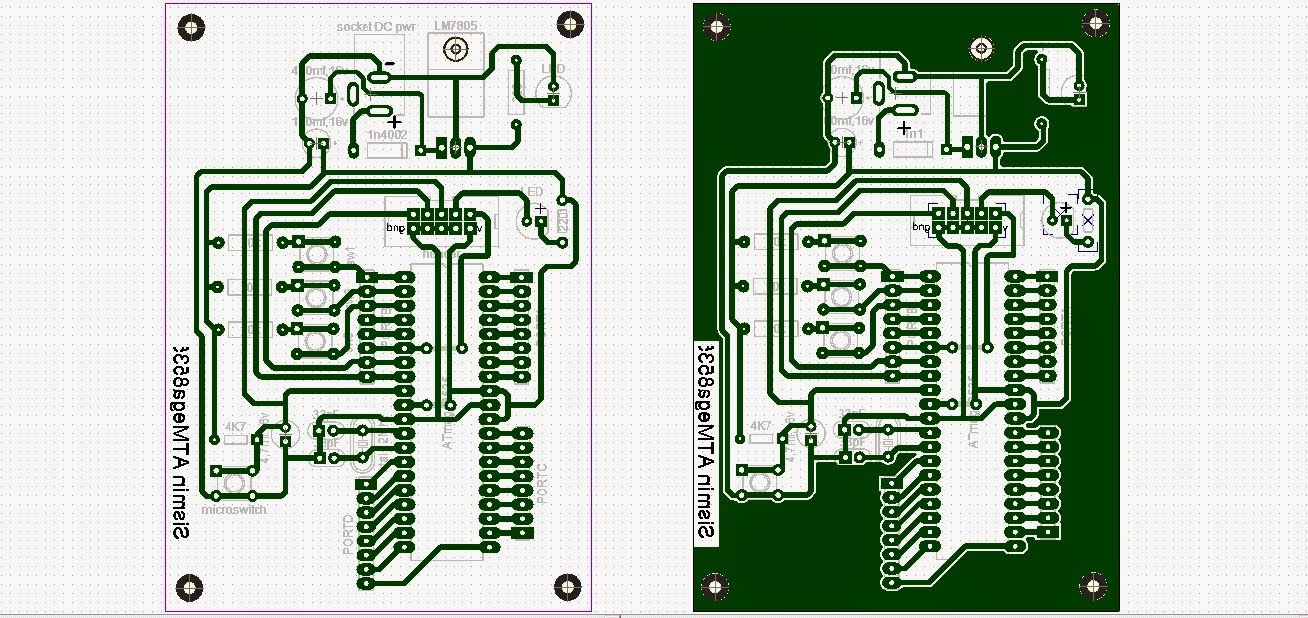 Rangkaian Sistem Minimum mikrokontroler ATmega8535 (Microcontroller ATmega 8535 Minimum System ...