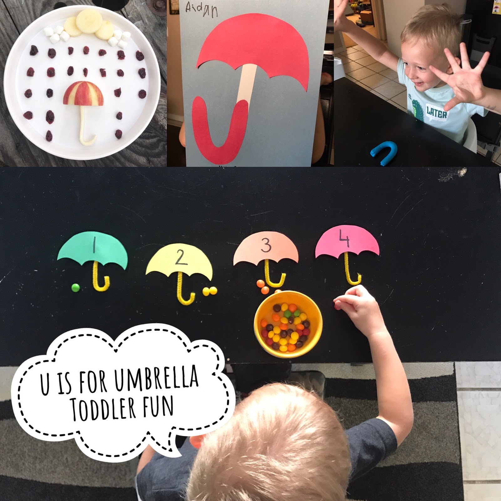 Serendipitous Discovery: Toddler Fun, Week 25: Letter U, Number 4 ...