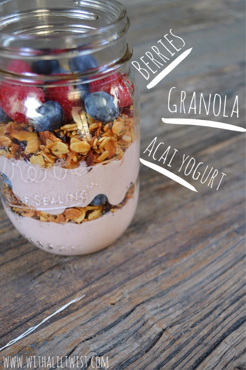 ...with a lil' twist: Acai Greek Yogurt Parfait